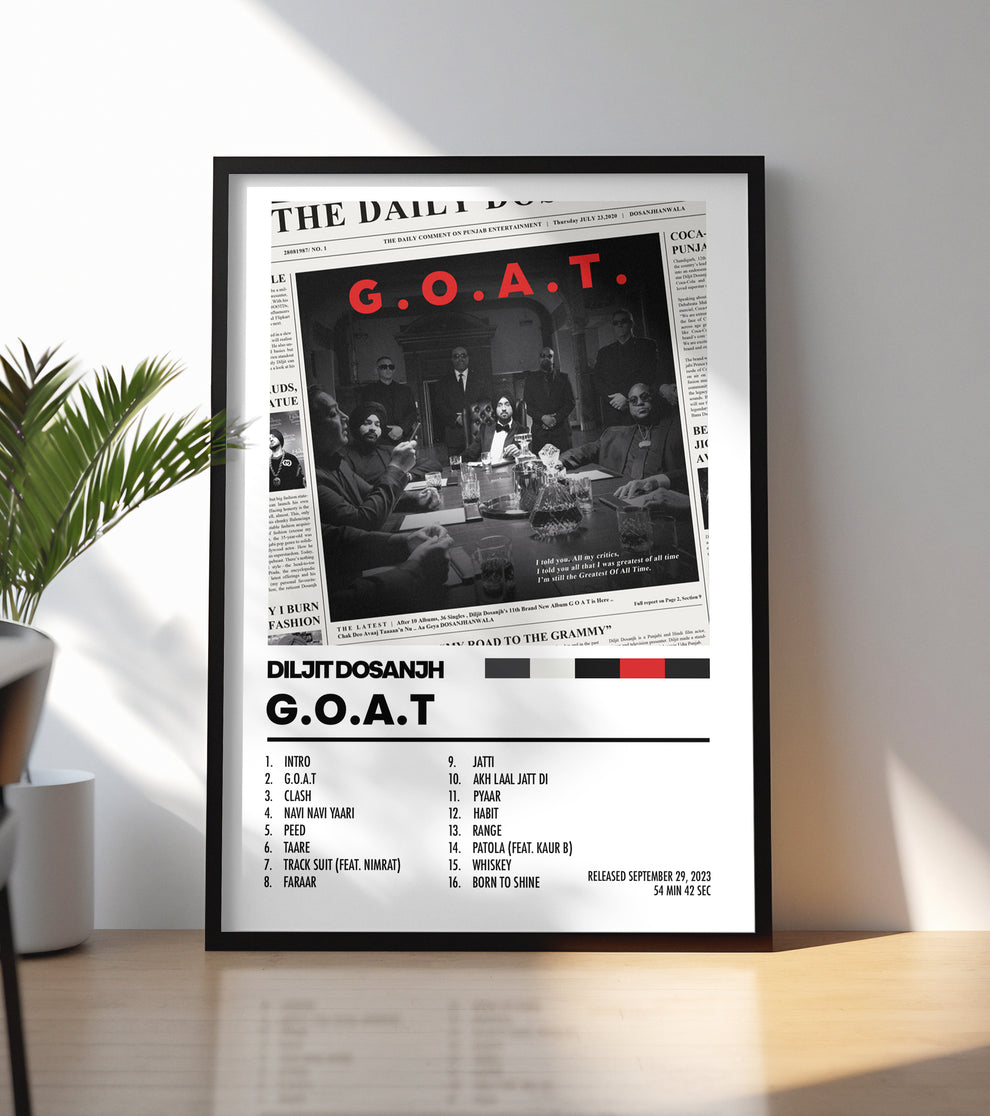Diljit Dosanjh - GOAT Poster – Neel & Navi Co.